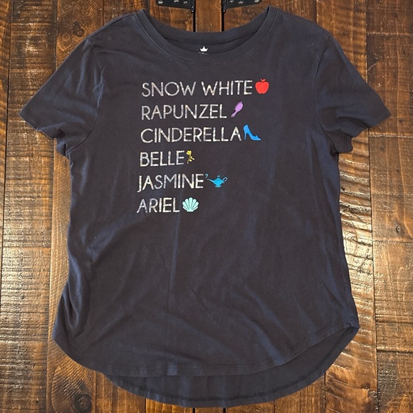 Disney | Tops | Disney Princess Names Tshirt | Poshmark